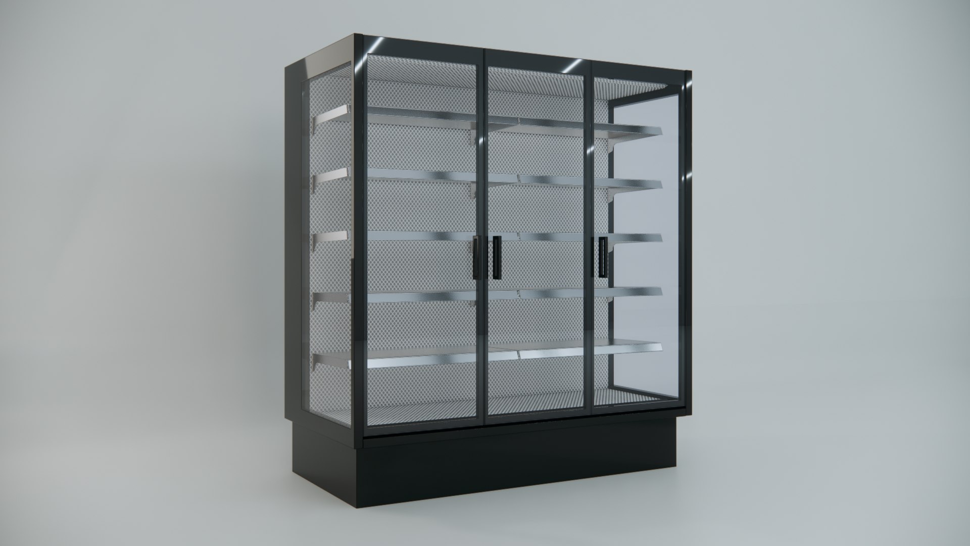 Display Supermarket Freezer Three Doors 3D - TurboSquid 2062894