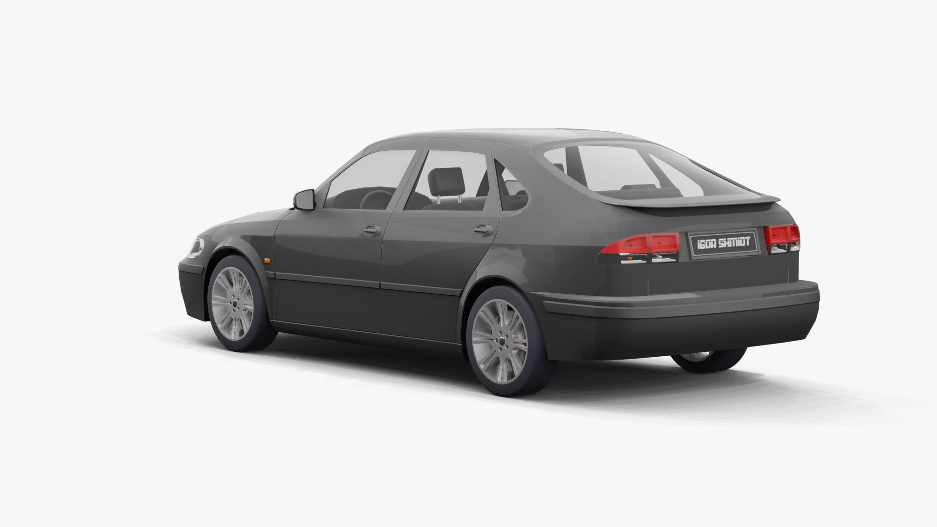 Saab 9-3 2000 lowpoly 3D - TurboSquid 1982008