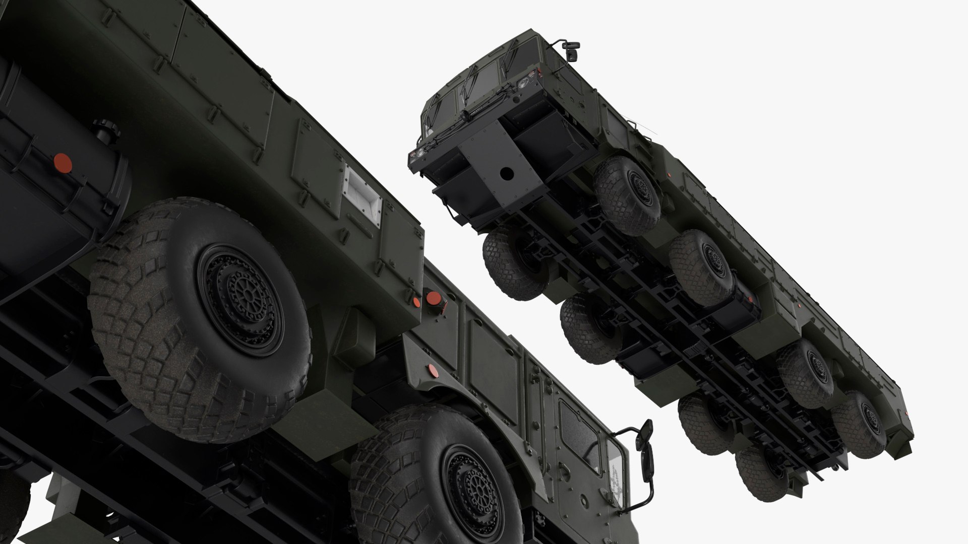 Tactical Missile Launch Platform 8x8 3D Model - TurboSquid 2460090