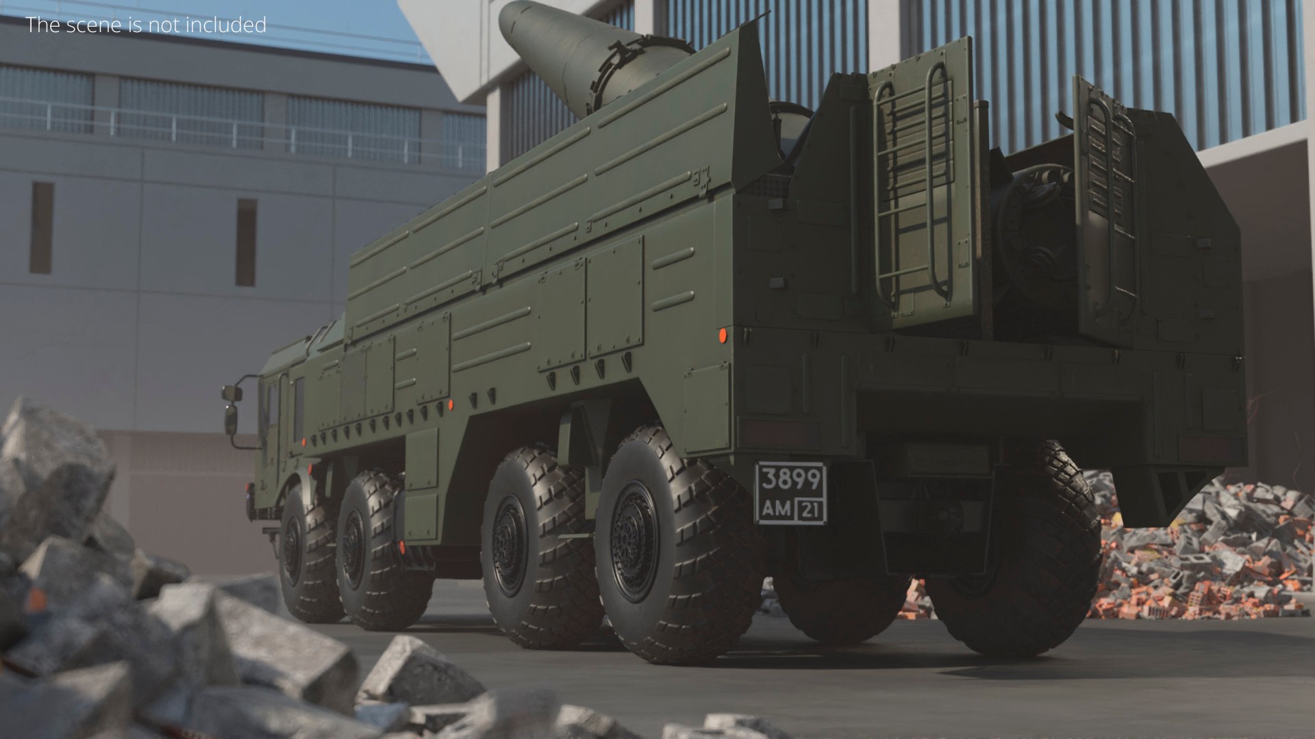 Tactical Missile Launch Platform 8x8 3D Model - TurboSquid 2460090