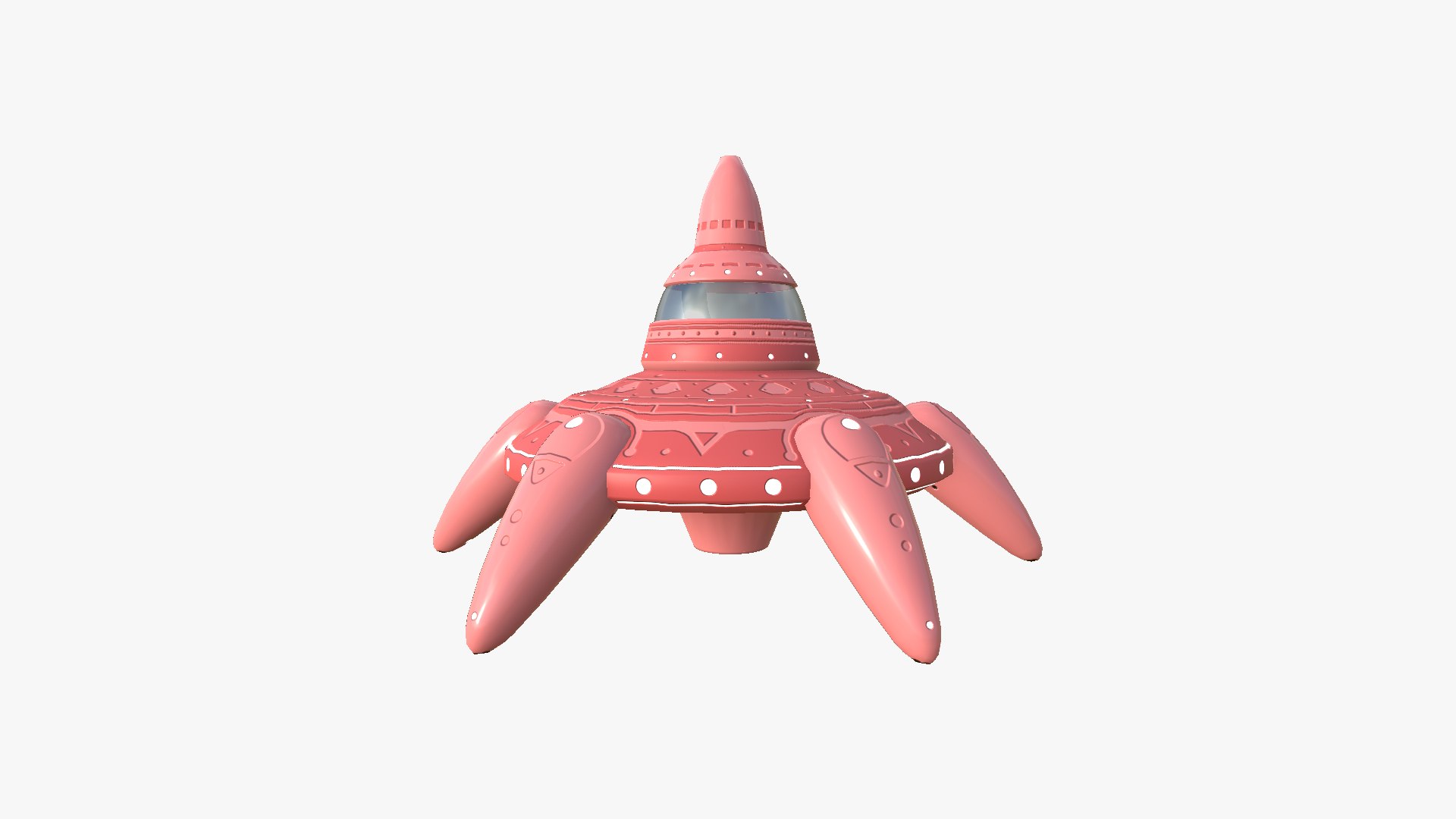 Alien Spaceship UFO G12 Cartoon - Sci Fi Spacecraft Design 3D - TurboSquid 2011153