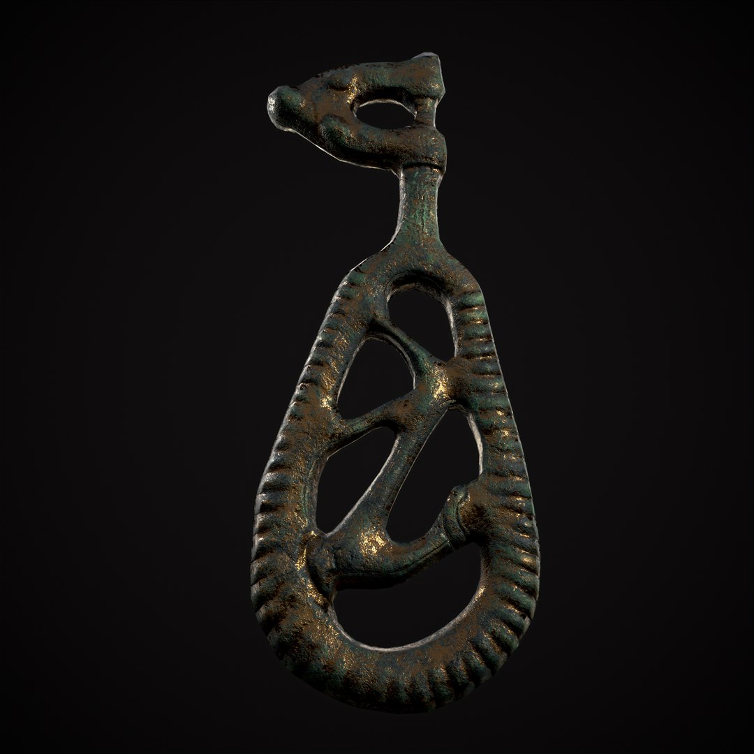 Brass Viking Key 3D Model - TurboSquid 2159018