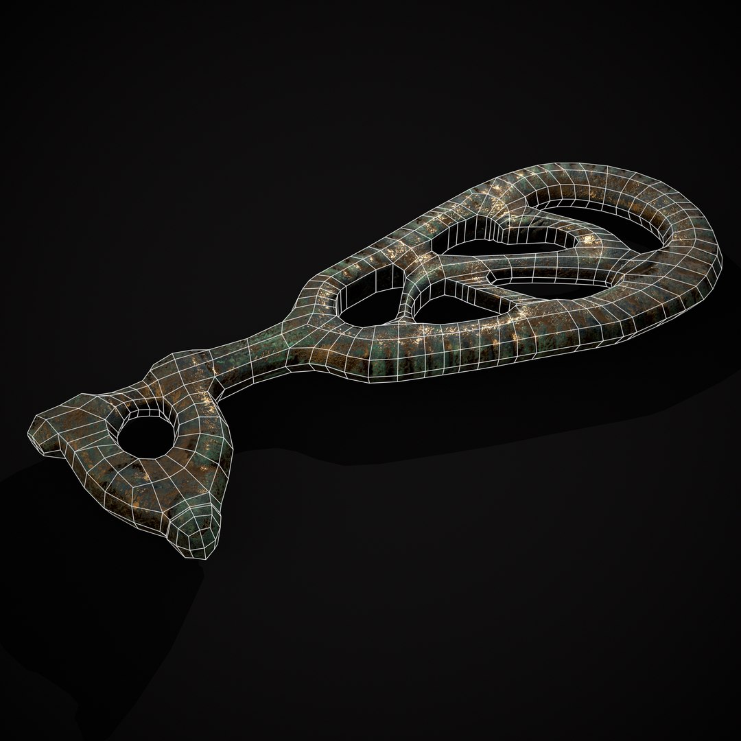 Brass Viking Key 3D Model - TurboSquid 2159018