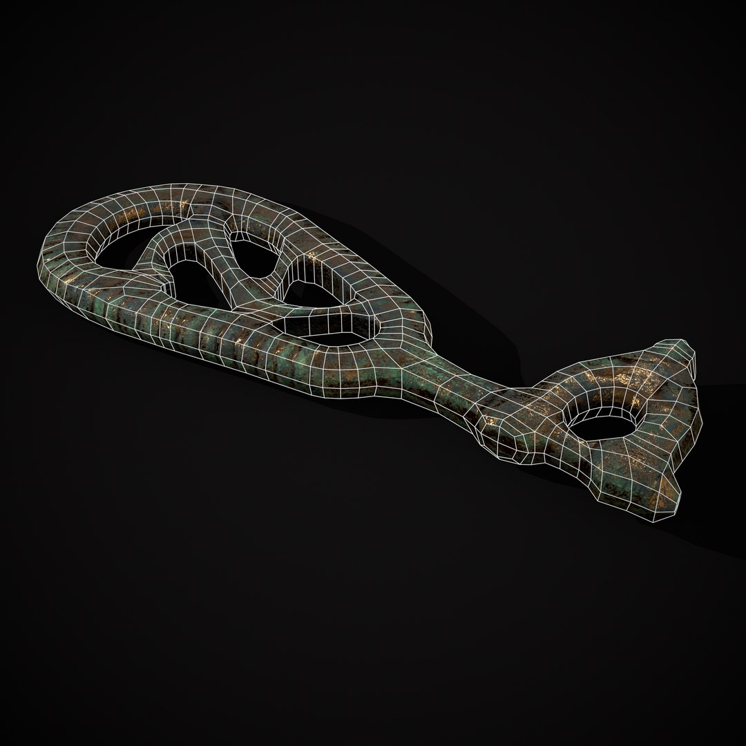 Brass Viking Key 3D Model - TurboSquid 2159018