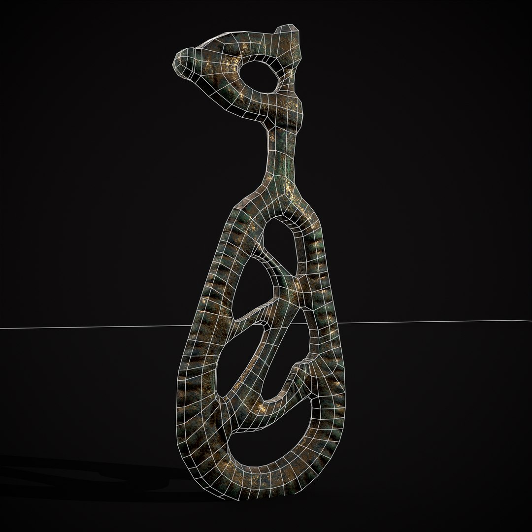 Brass Viking Key 3D Model - TurboSquid 2159018