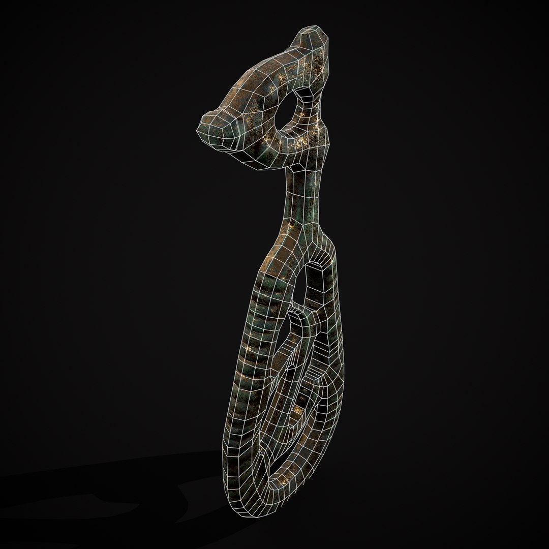 Brass Viking Key 3D Model - TurboSquid 2159018