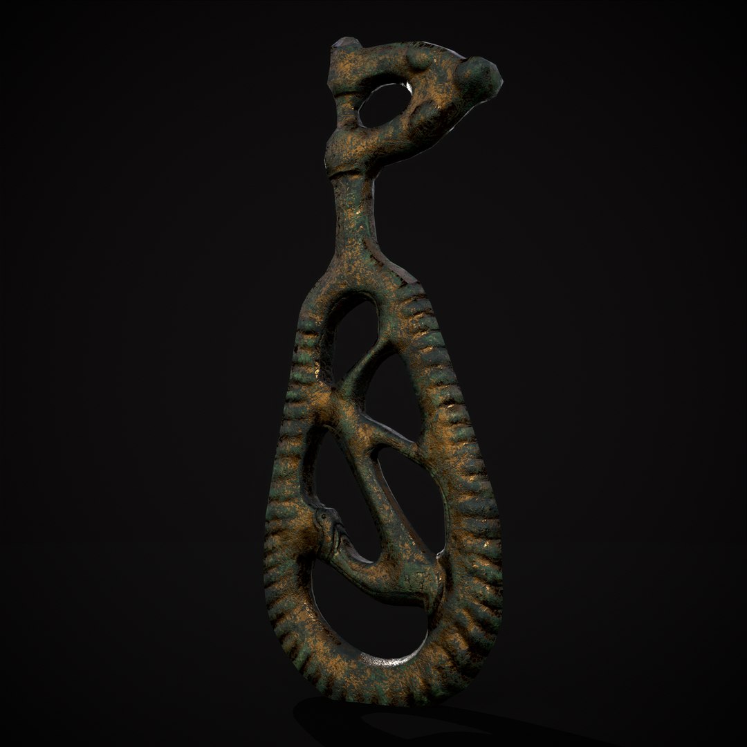 Brass Viking Key 3D Model - TurboSquid 2159018