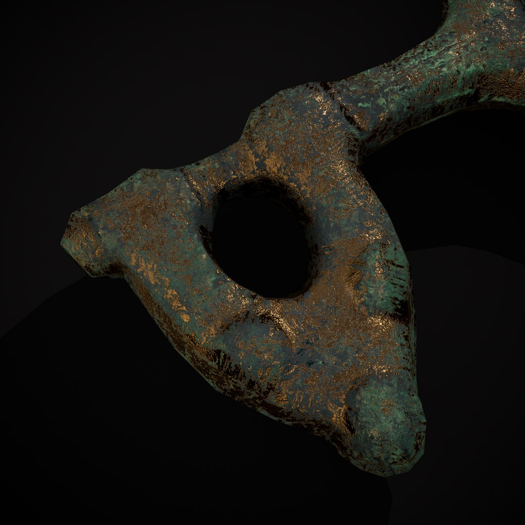 Brass Viking Key 3D Model - TurboSquid 2159018