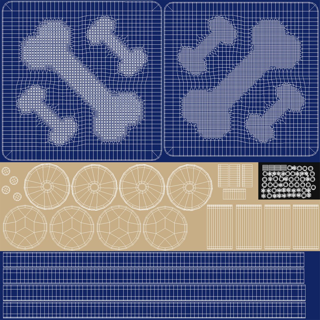 Starter Table For Dog Park Blue 3D Model - TurboSquid 2051153