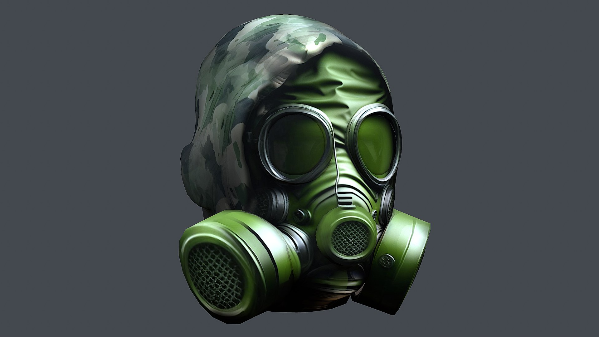 3D Gas Mask Helmet Military Combat Soldier Armor Scifi Fantasy ...