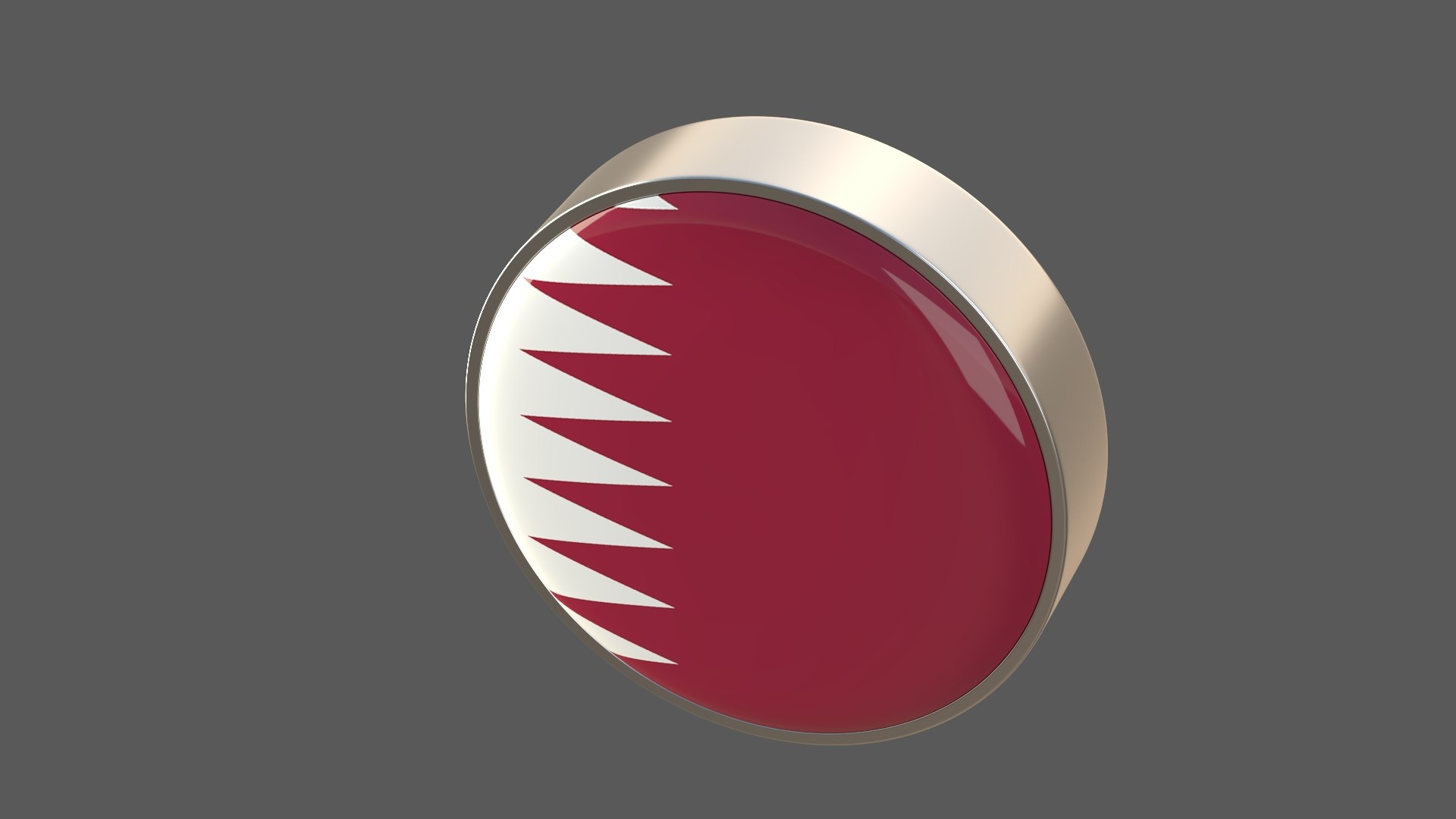 3D Qatar Flage Icon Model - TurboSquid 2379405