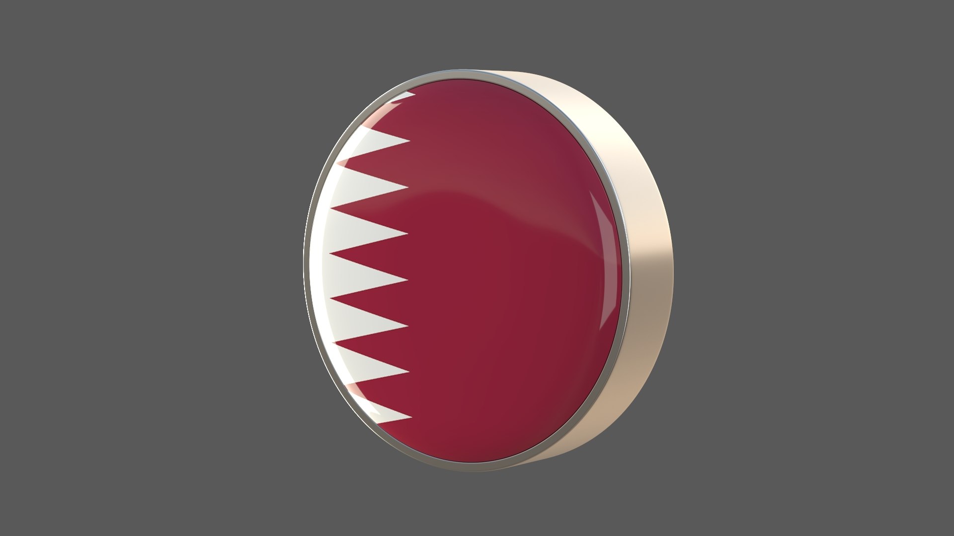 3D Qatar Flage Icon Model - TurboSquid 2379405