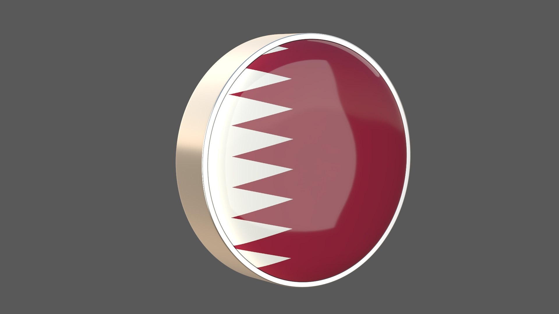 3D Qatar Flage Icon Model - TurboSquid 2379405