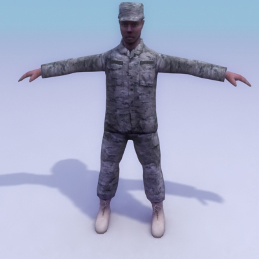 3d model usarmy pattern combat