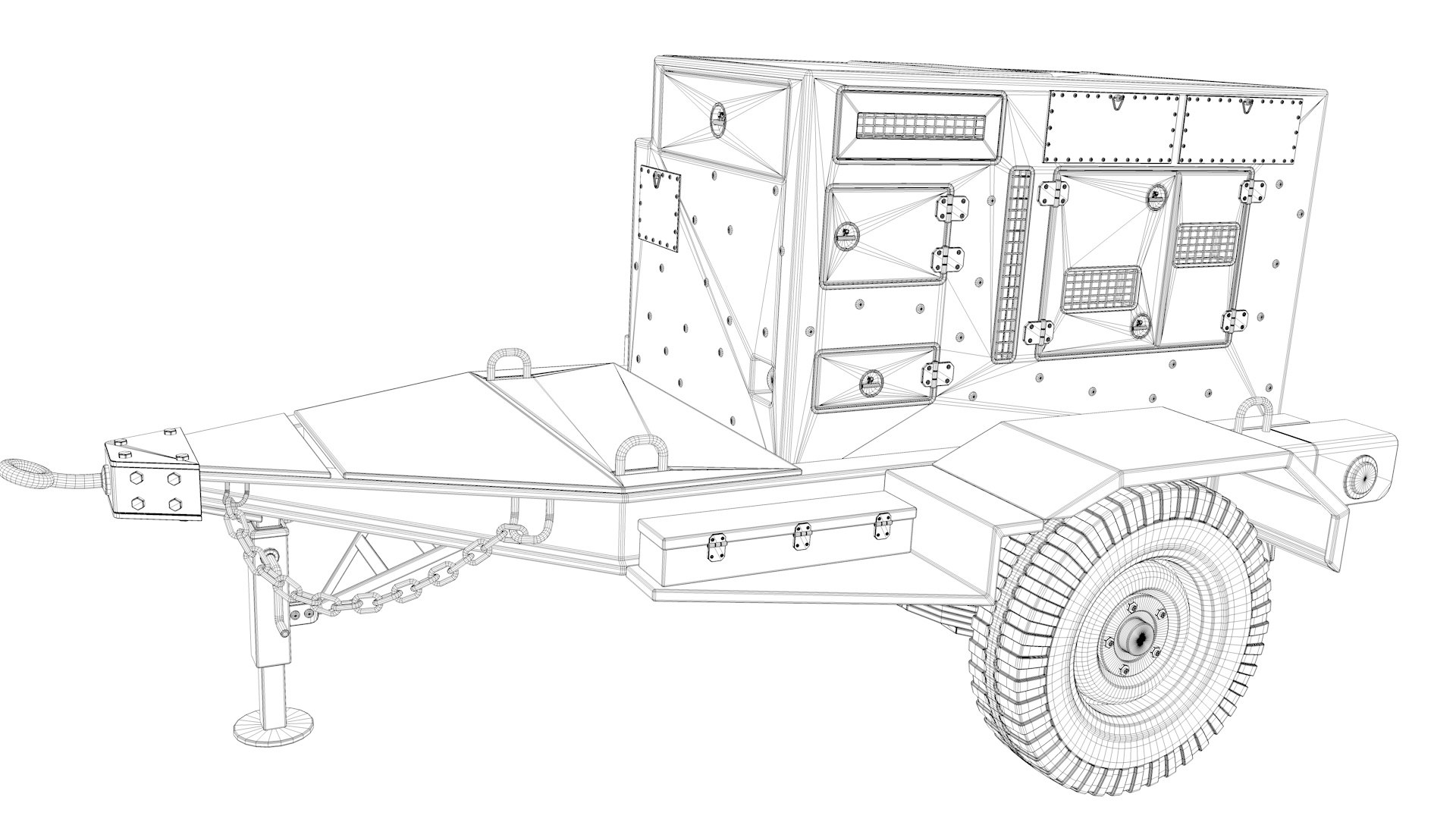 Military Generator 3D Model - TurboSquid 1953743