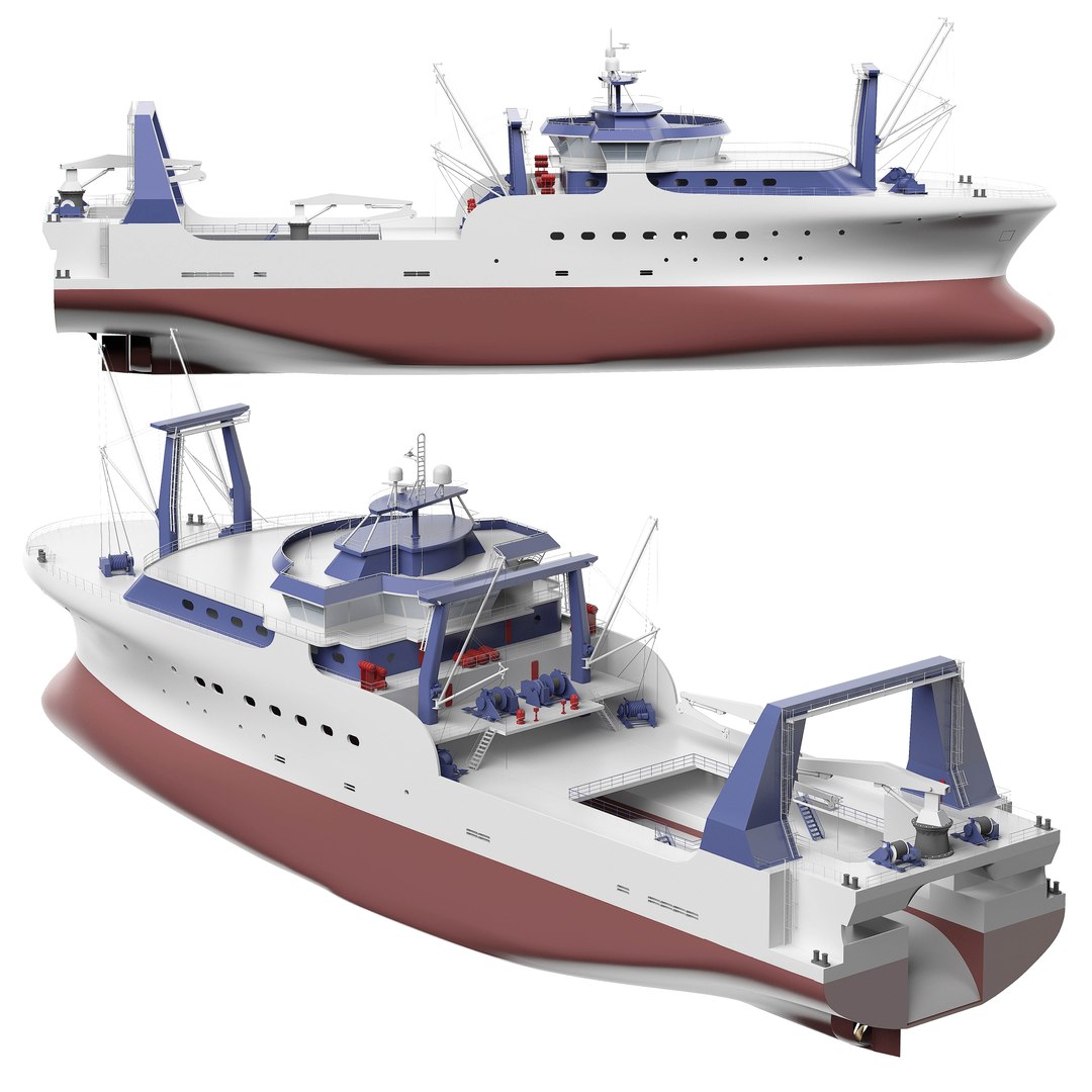 Fishing Trawler 3D Model - TurboSquid 1633669