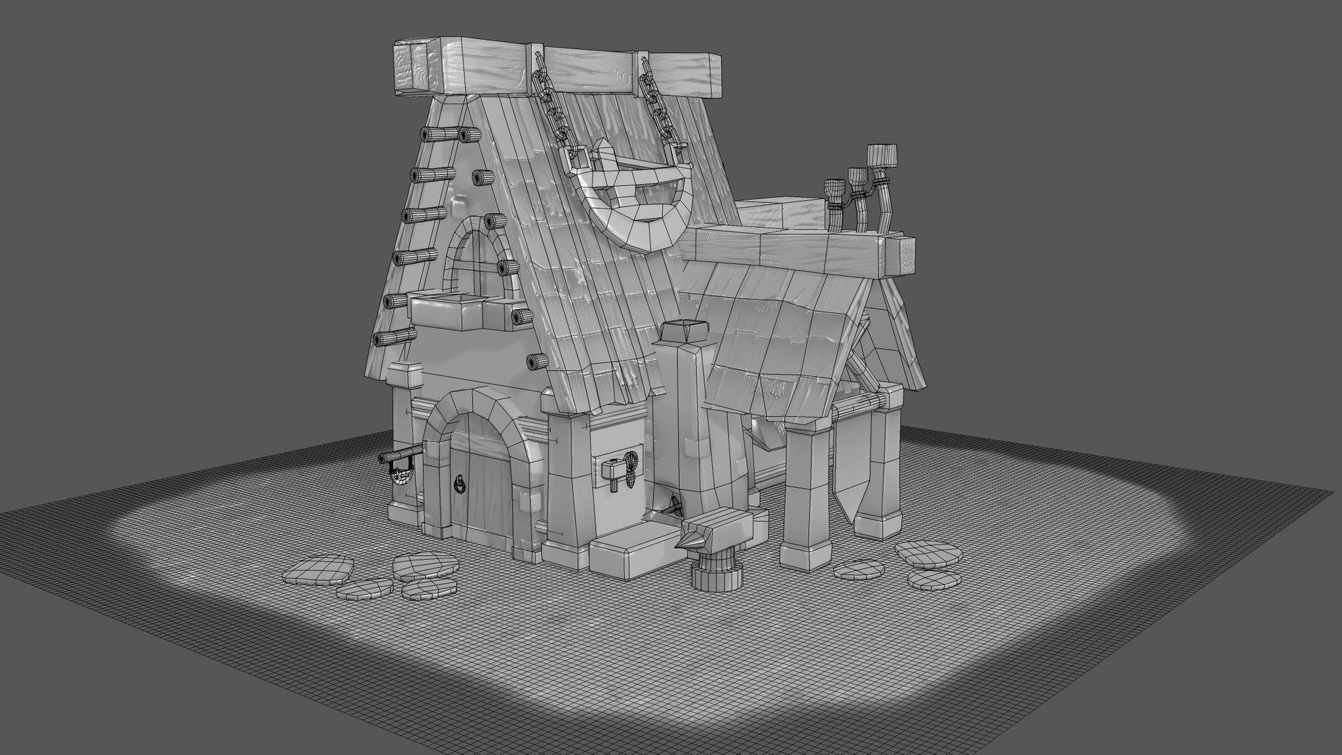 Stylized Blacksmith Workshop 3D - TurboSquid 1745774