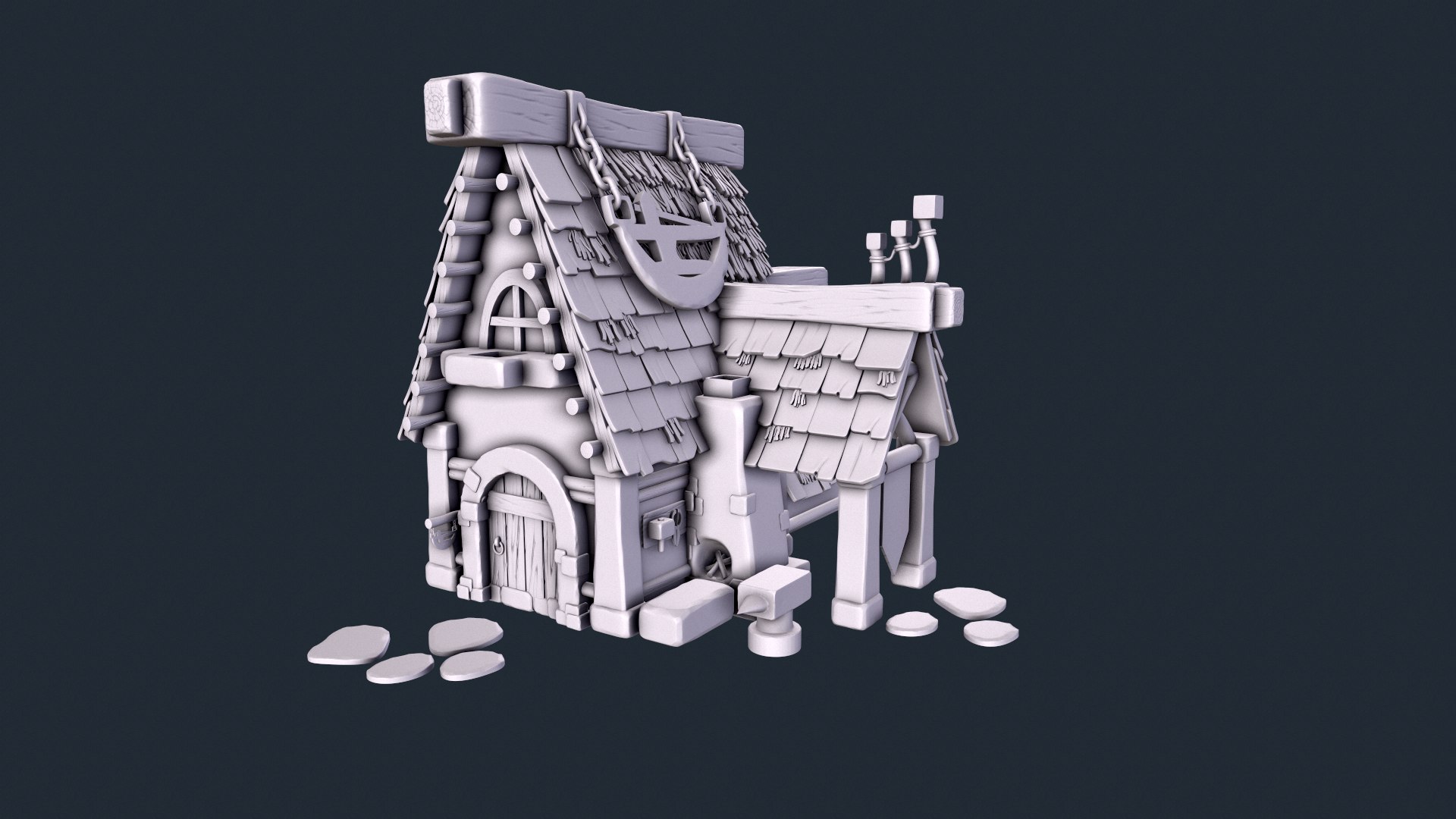 Stylized Blacksmith Workshop 3D - TurboSquid 1745774