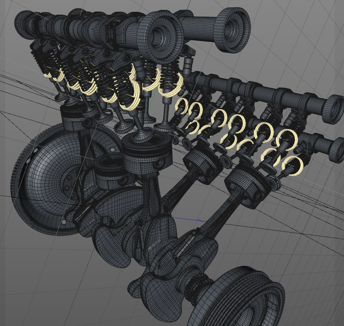 3D Model Engine V6 - TurboSquid 1415229