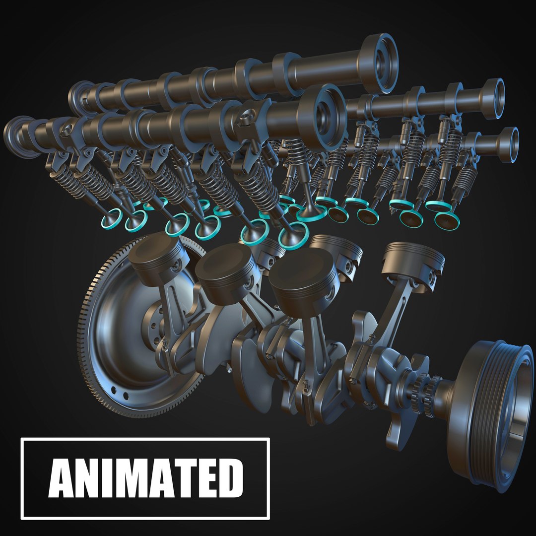 3D Model Engine V6 - TurboSquid 1415229