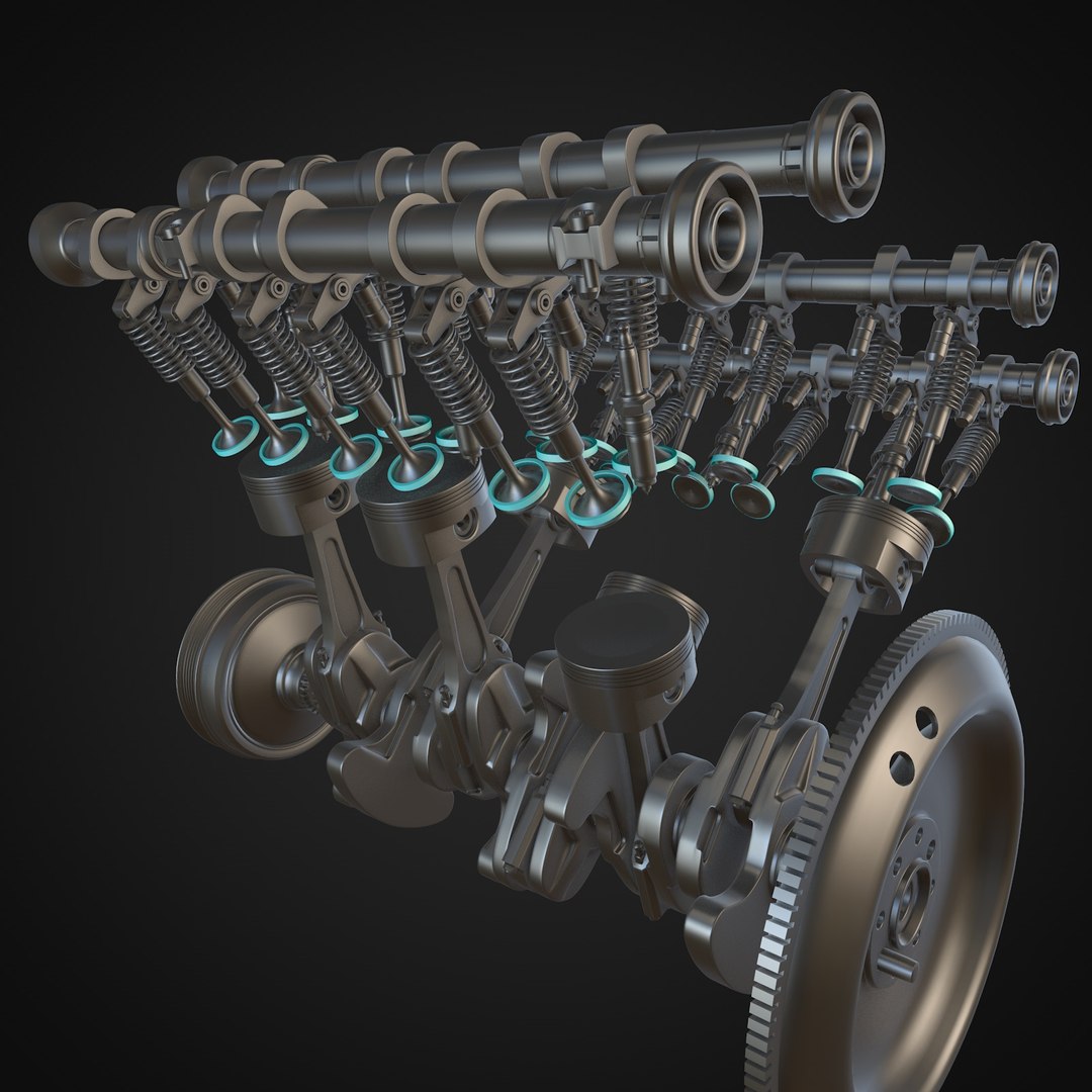3D Model Engine V6 - TurboSquid 1415229