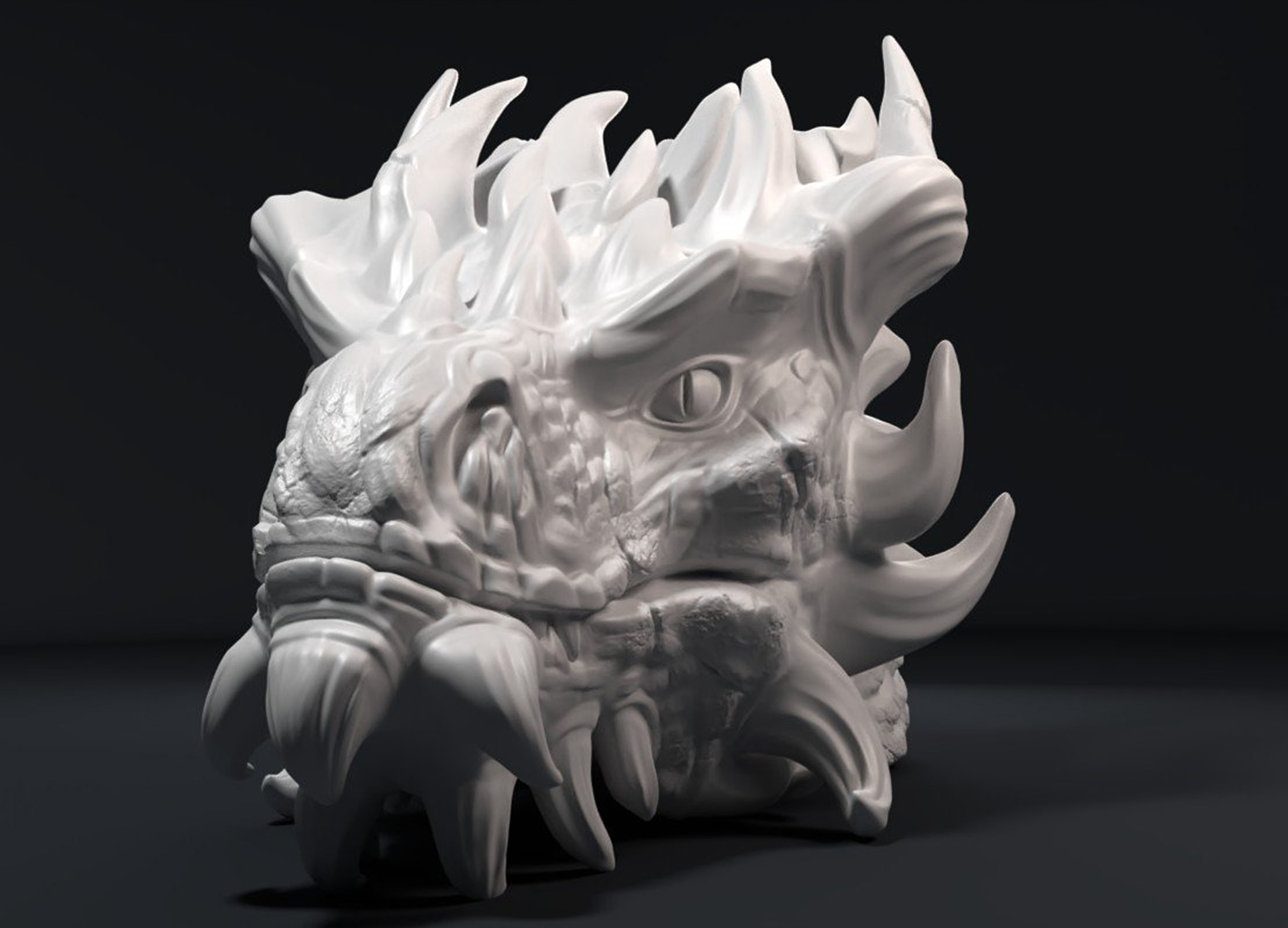 Dragon head sculpture 3D model - TurboSquid 1520861