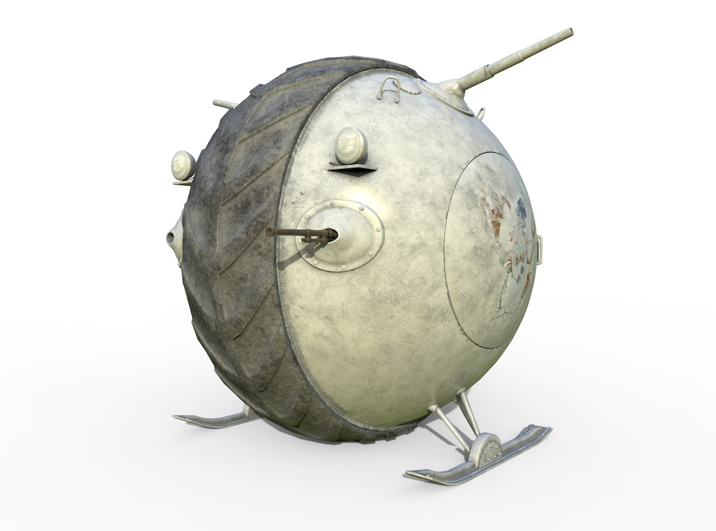 3D Tank Ball Metallic - TurboSquid 1436520