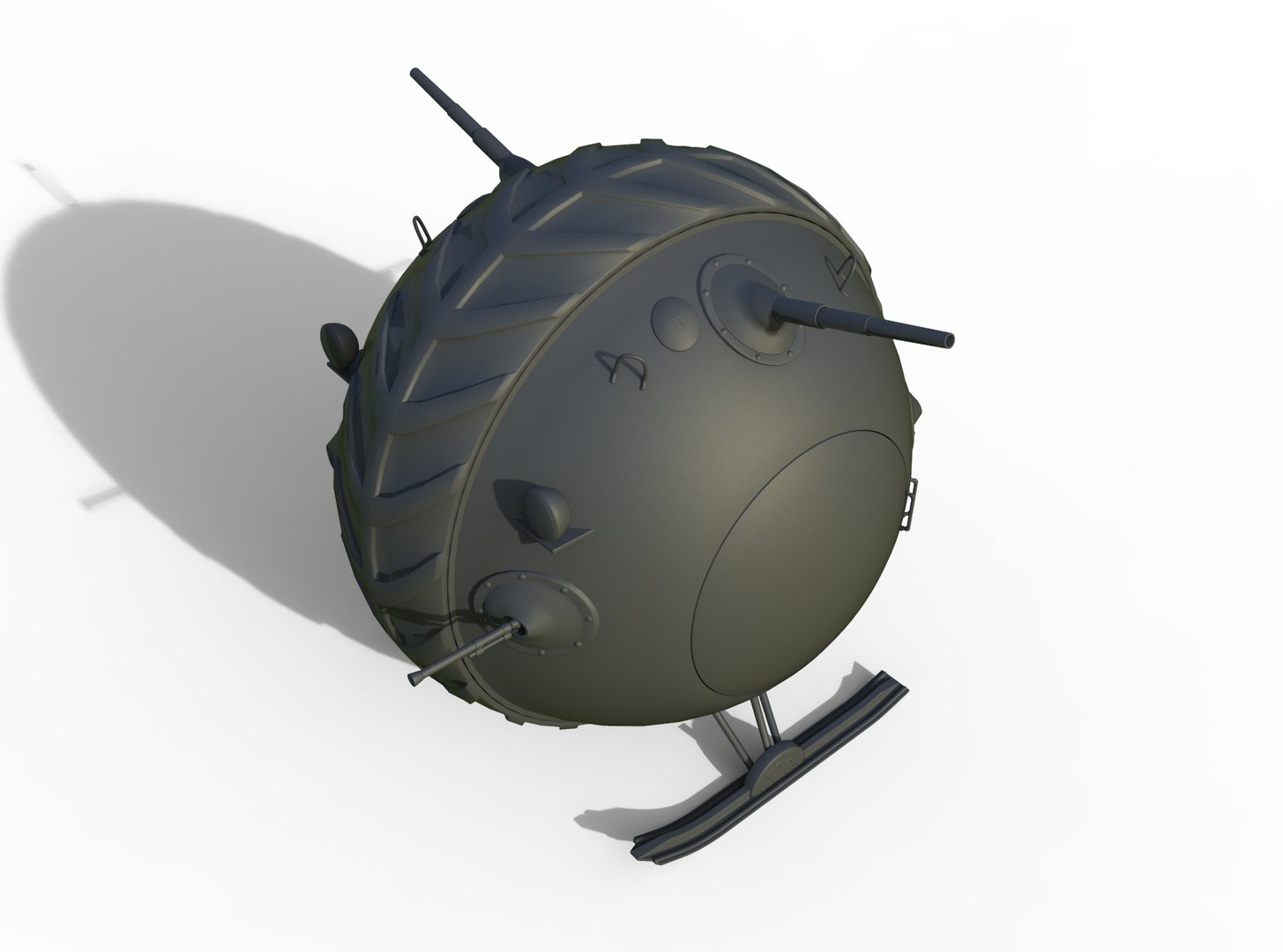 3D Tank Ball Metallic - TurboSquid 1436520