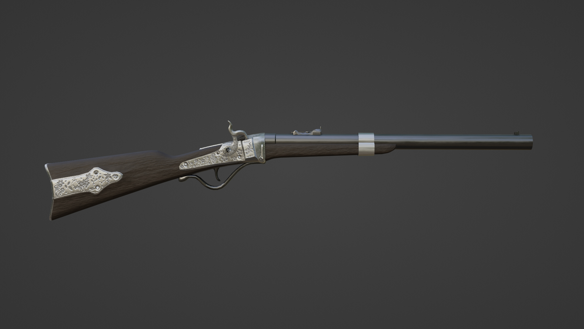 3D 1862 Sharps Percussion Civil War Carbine - TurboSquid 1962745