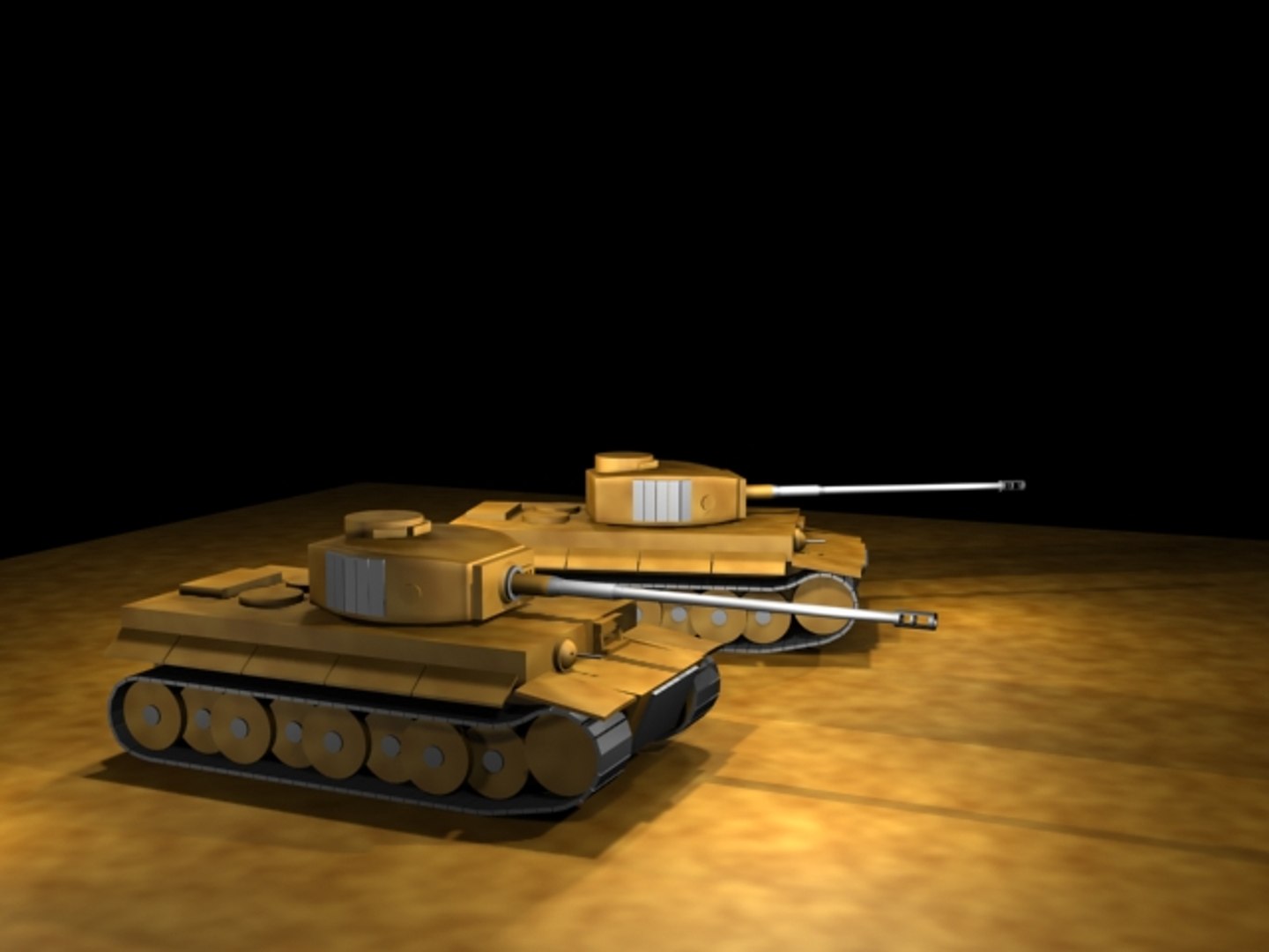 German Tank 3d Model