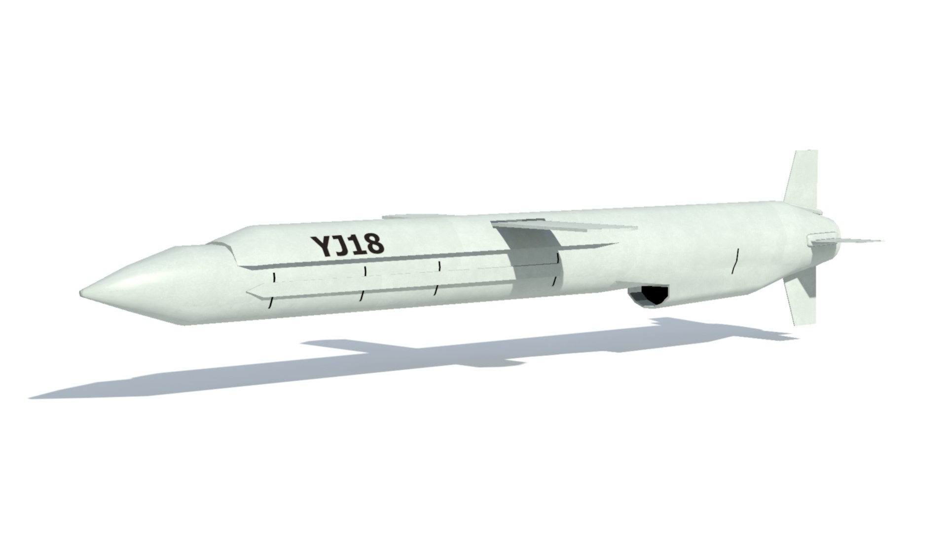 3D Chinese Anti Ship Cruise Missile Yj18 - TurboSquid 1887873