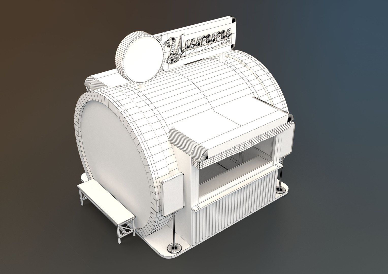 3D Model Vendor Kios - TurboSquid 1665387