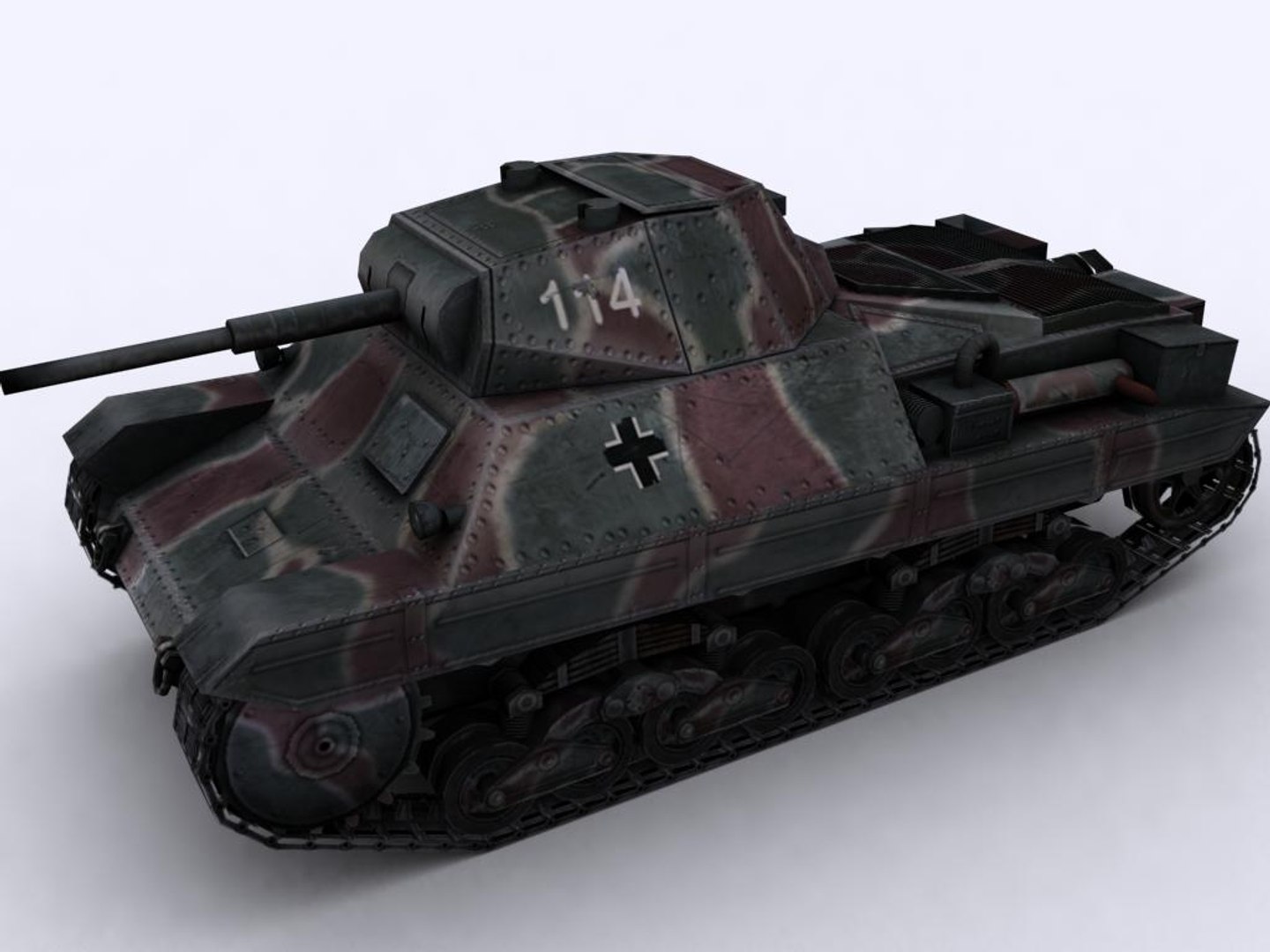 3ds Max Carro Armato P26-40