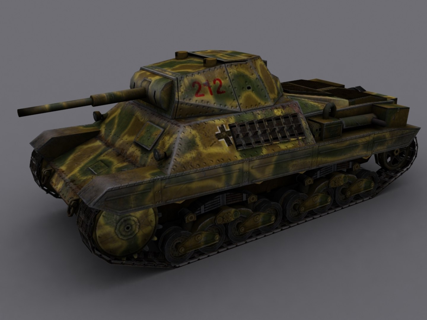 3ds Max Carro Armato P26-40