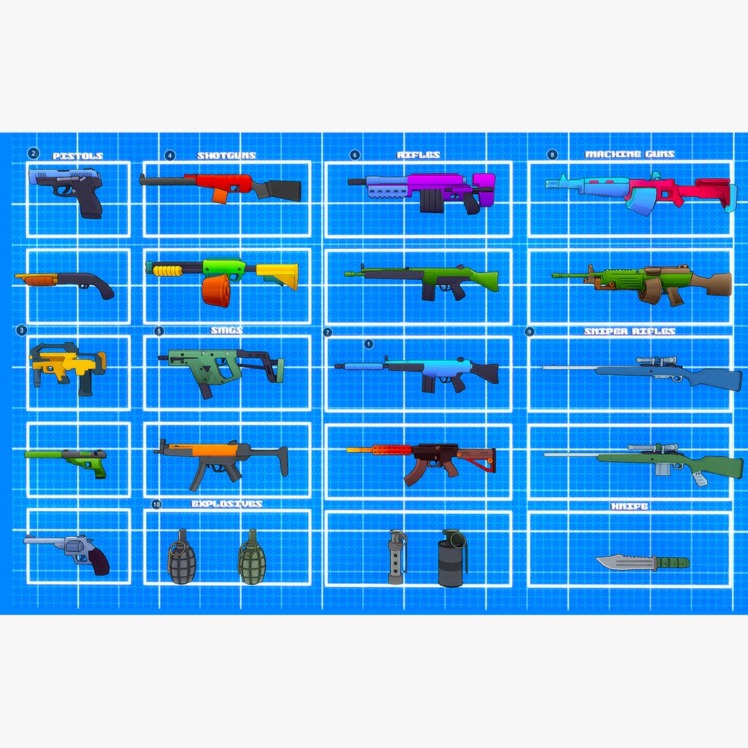 Stylize Low Poly Weapon Pack 3D - TurboSquid 2016524