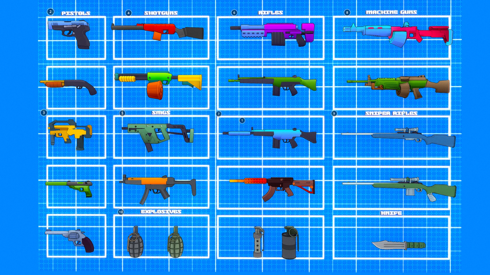 Stylize Low Poly Weapon Pack 3D - TurboSquid 2016524