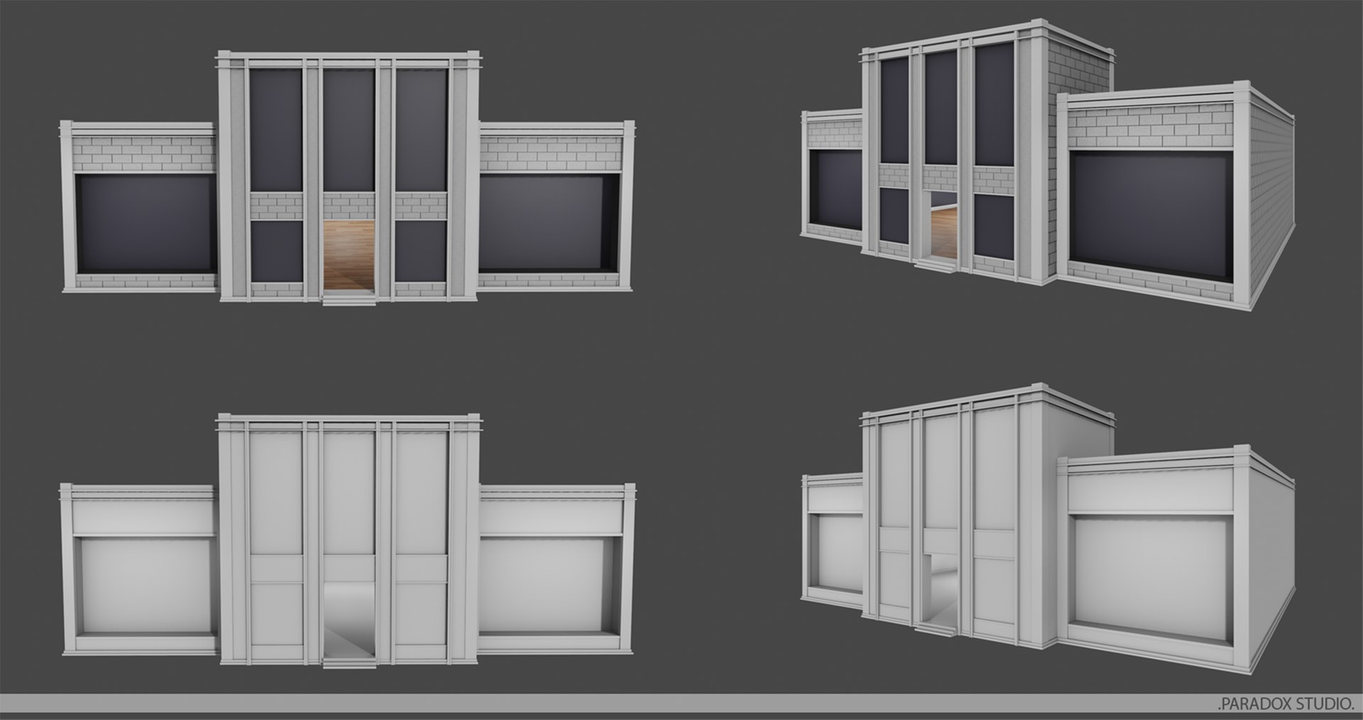 3D PARADOX STUDIO Commercial Build 001 Model - TurboSquid 2112593