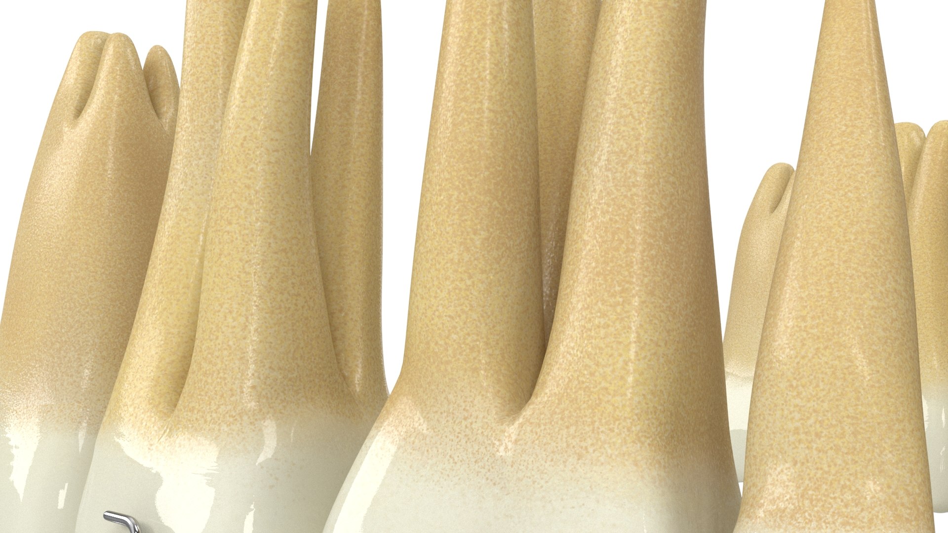 3D Human Teeth With Transparent Dental Braces V04 Model - TurboSquid ...