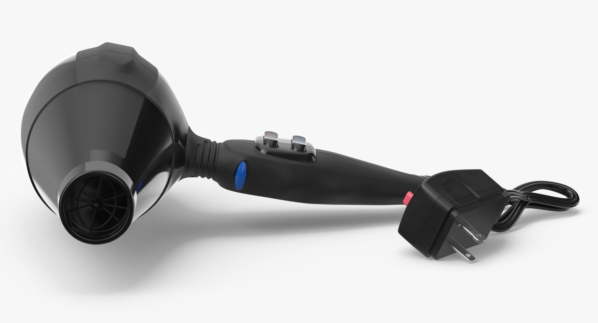 3D Boxed Hair Dryer Device And Box Blank Or Generic Label(1 ...