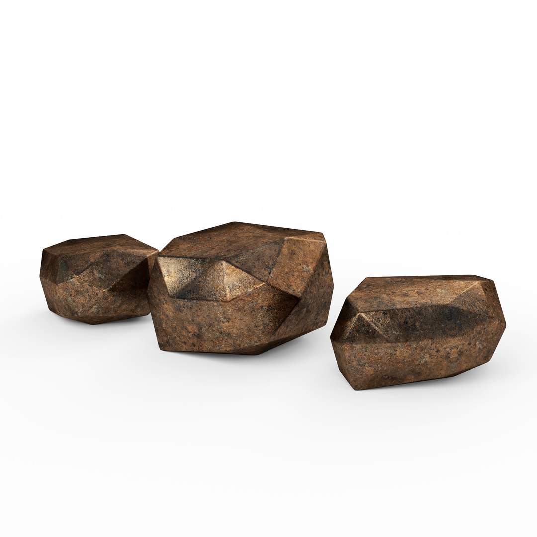 Geometric seat set 3D - TurboSquid 1221541