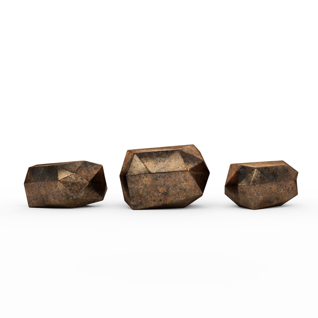 Geometric seat set 3D - TurboSquid 1221541