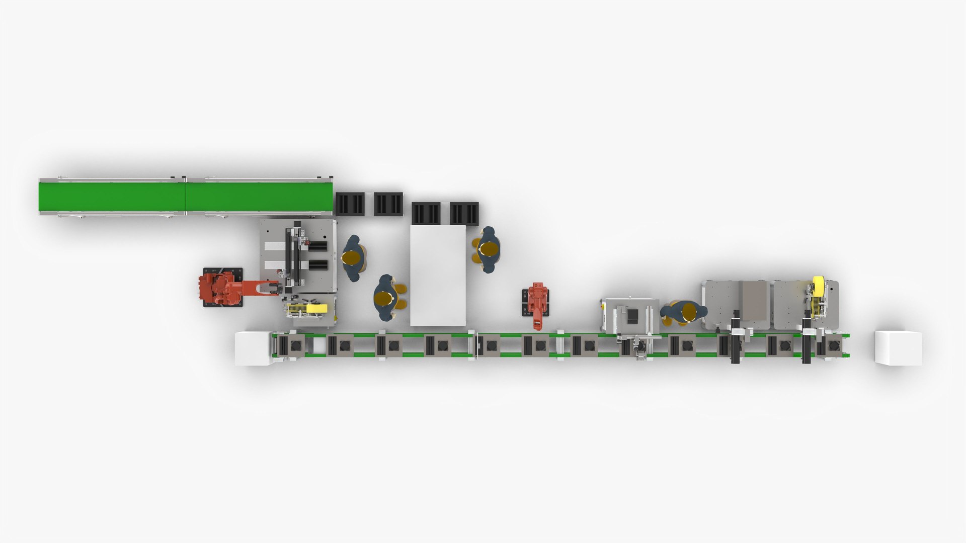 Shell Automatic Locking Labeling Line 3D - TurboSquid 2027077