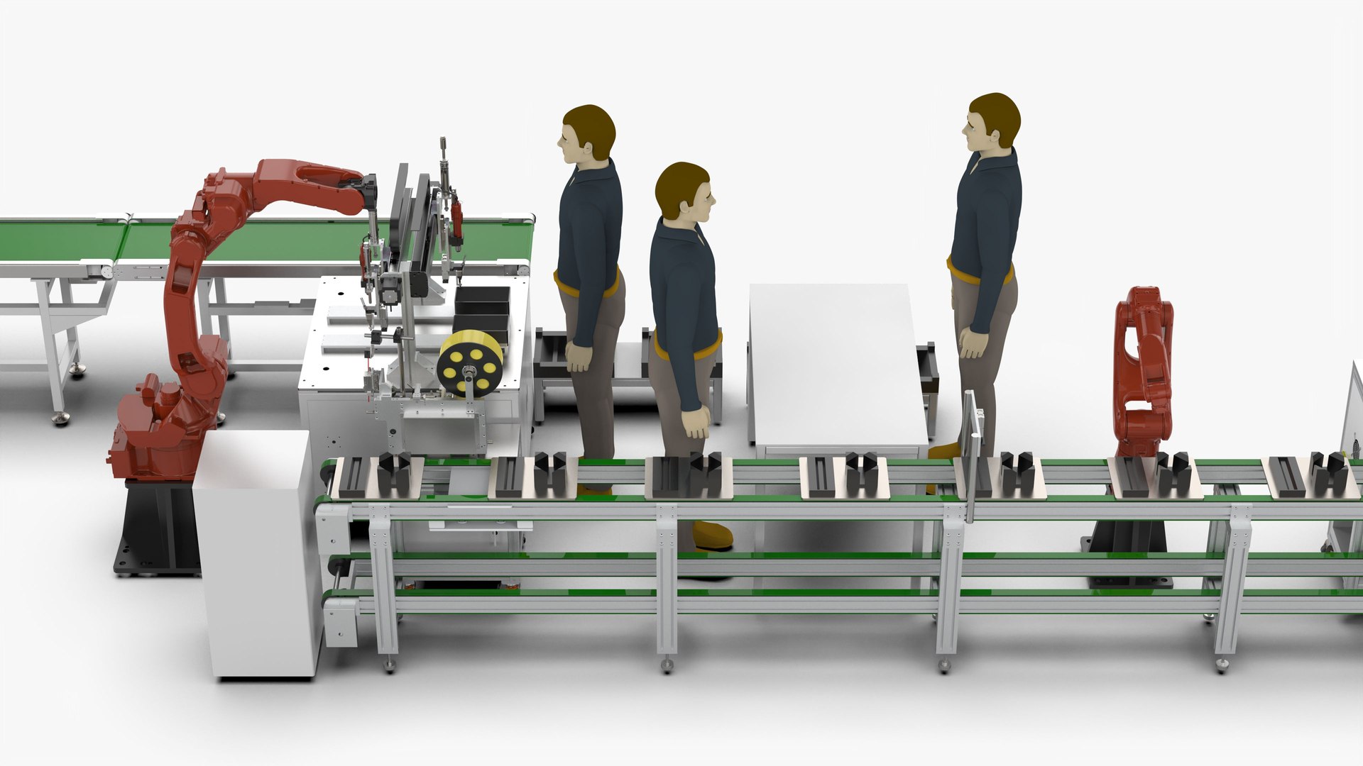 Shell Automatic Locking Labeling Line 3D - TurboSquid 2027077