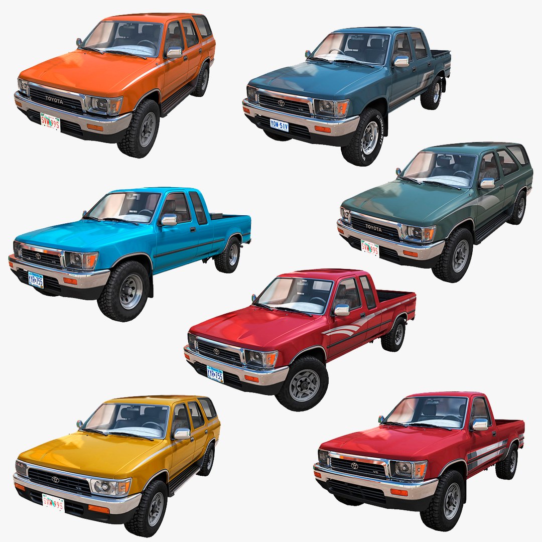 3D Toyota 4runner Hilux Collection - TurboSquid 2272779