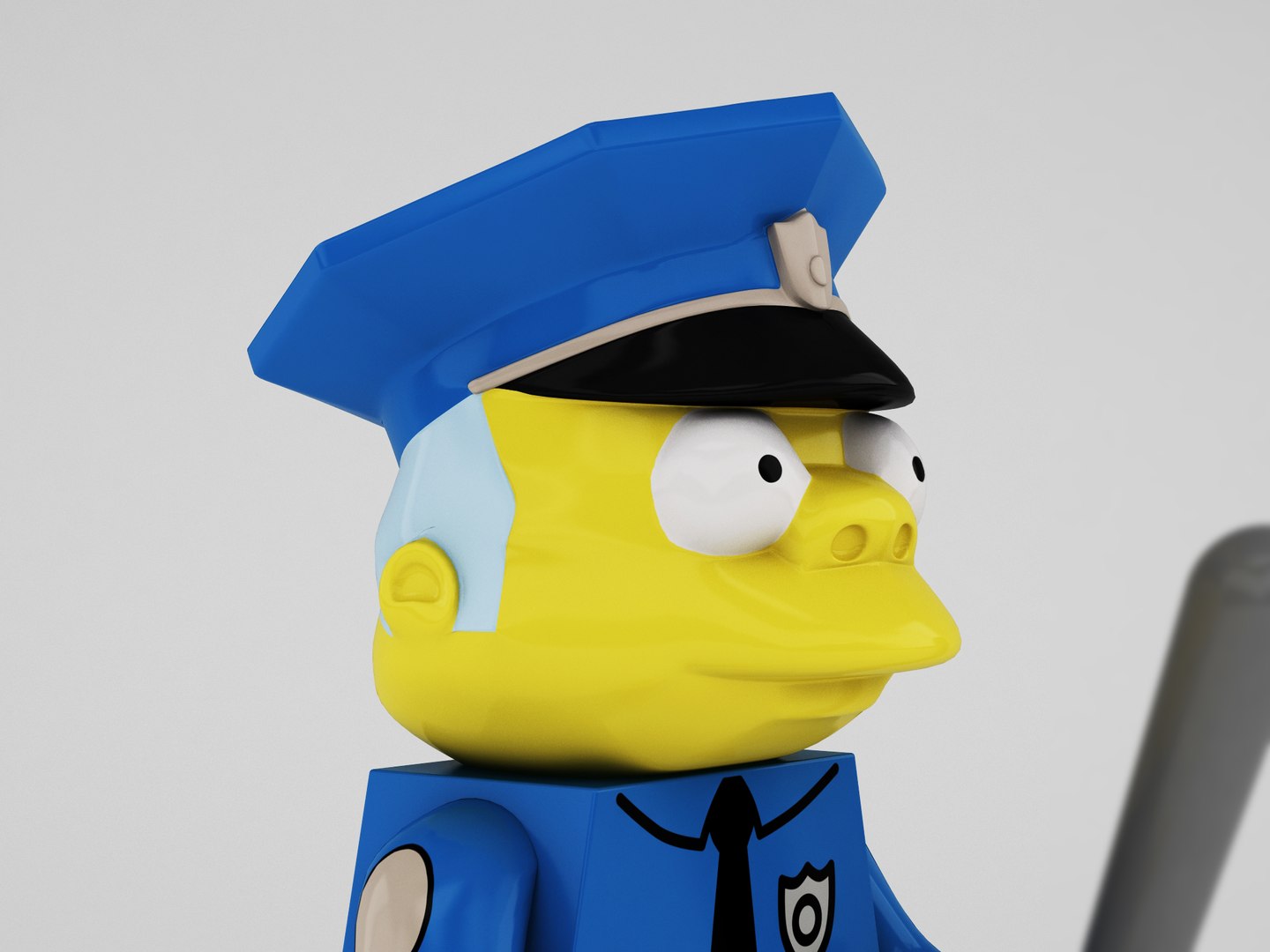 3d Model Lego Chief Clancy Wiggum
