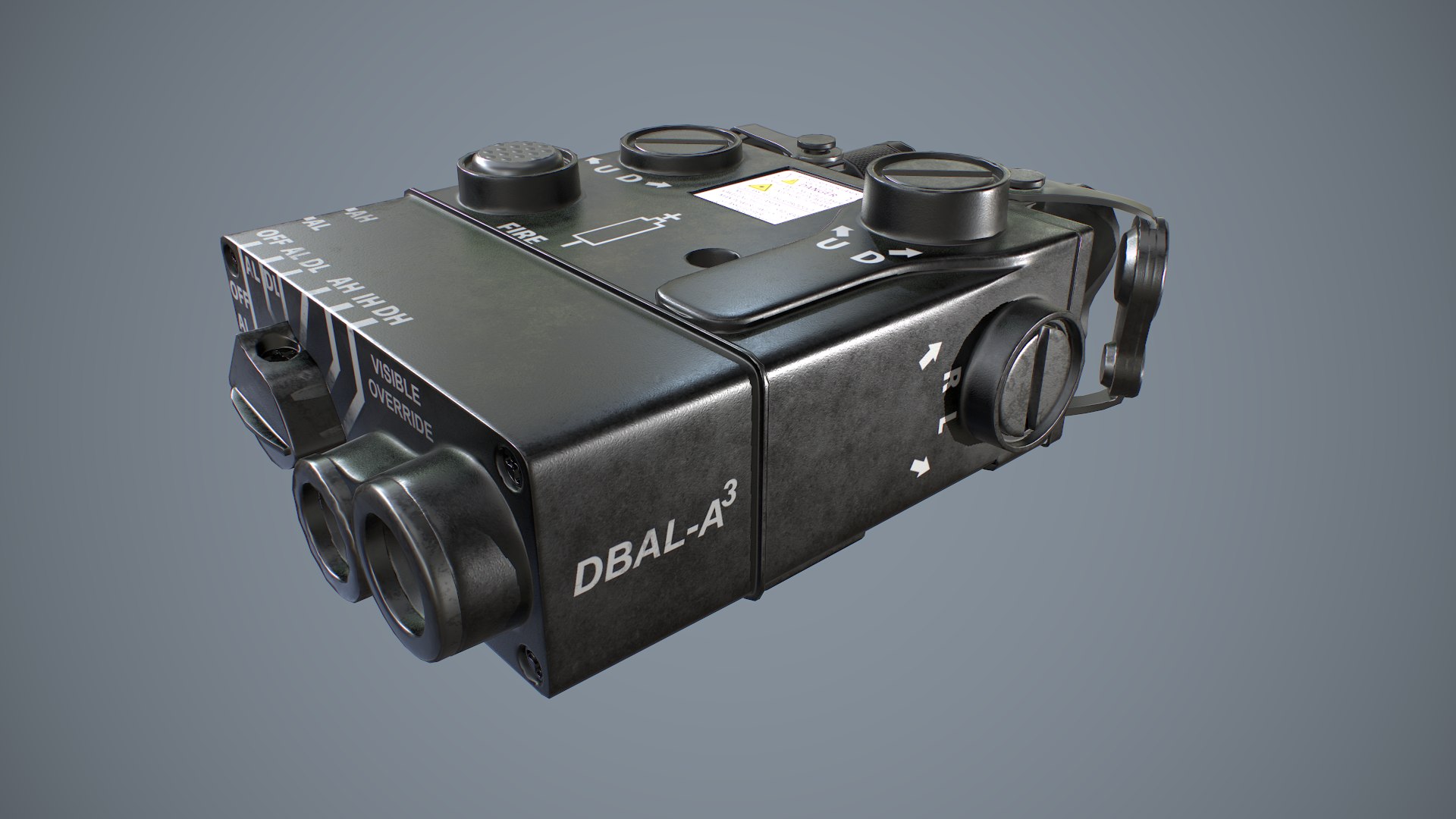 Aiming laser dbal-a3 3D model - TurboSquid 1344971