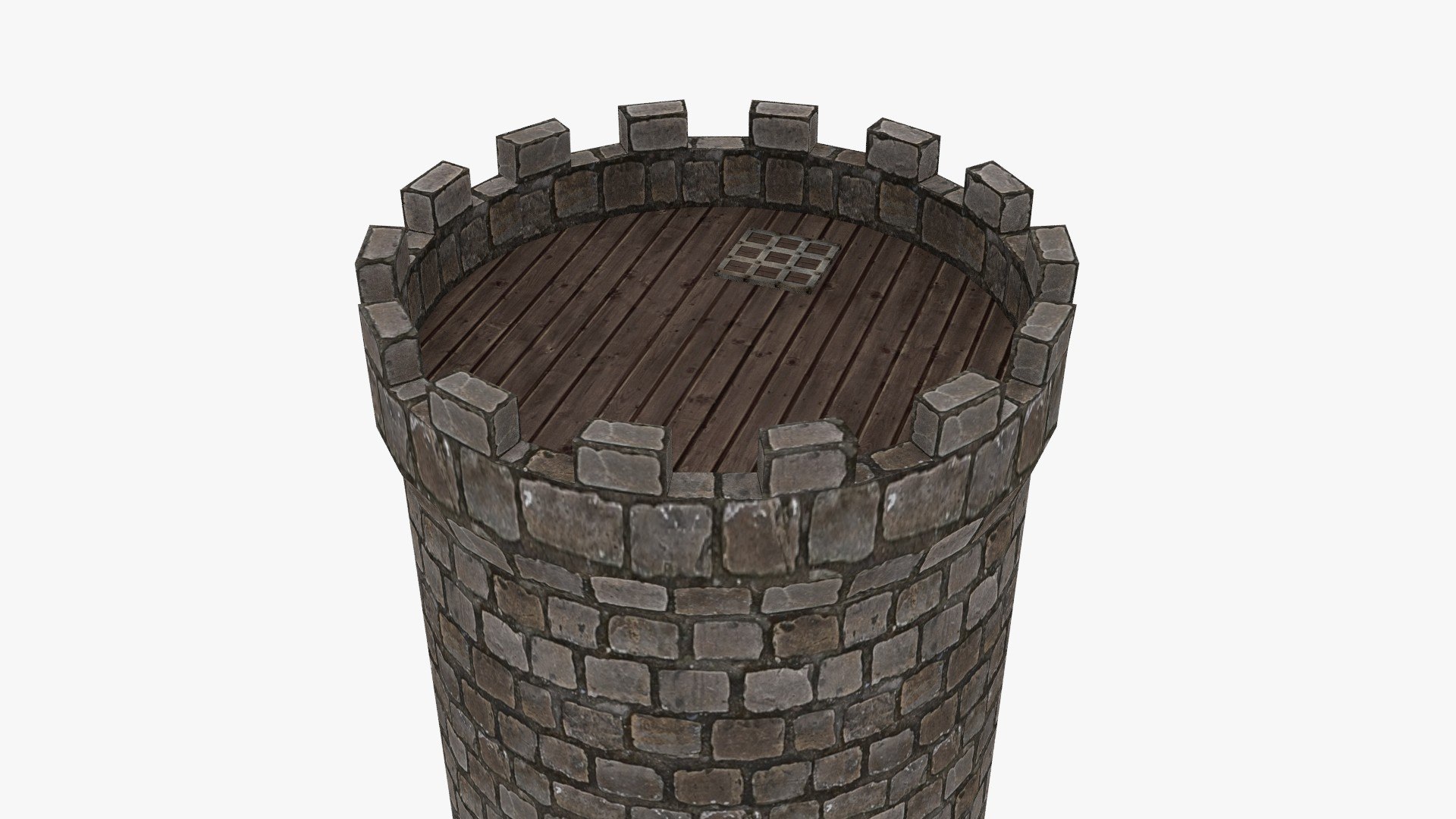 3d model castle walls