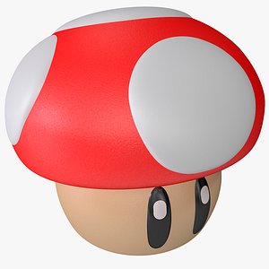 Download Free & Premium Mario Mushroom 3D Models | TurboSquid