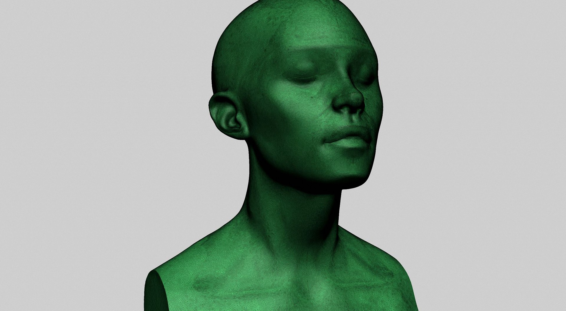 Female Head Form 3D Model - TurboSquid 1891992