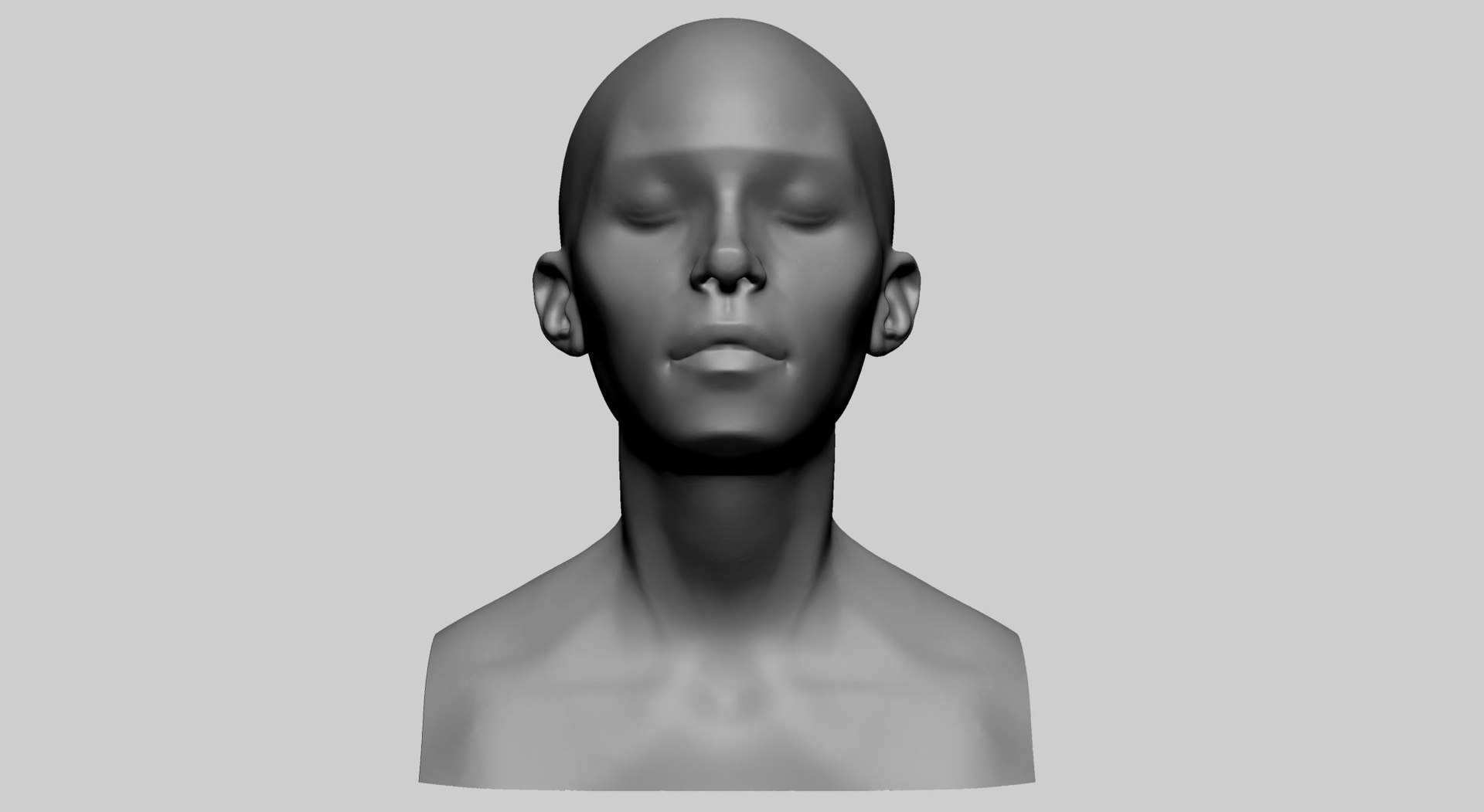 Female Head Form 3D Model - TurboSquid 1891992